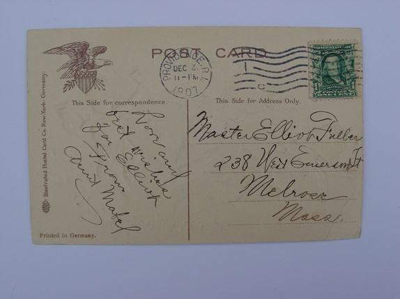 Gammelt Nyttårspostkort - Epla