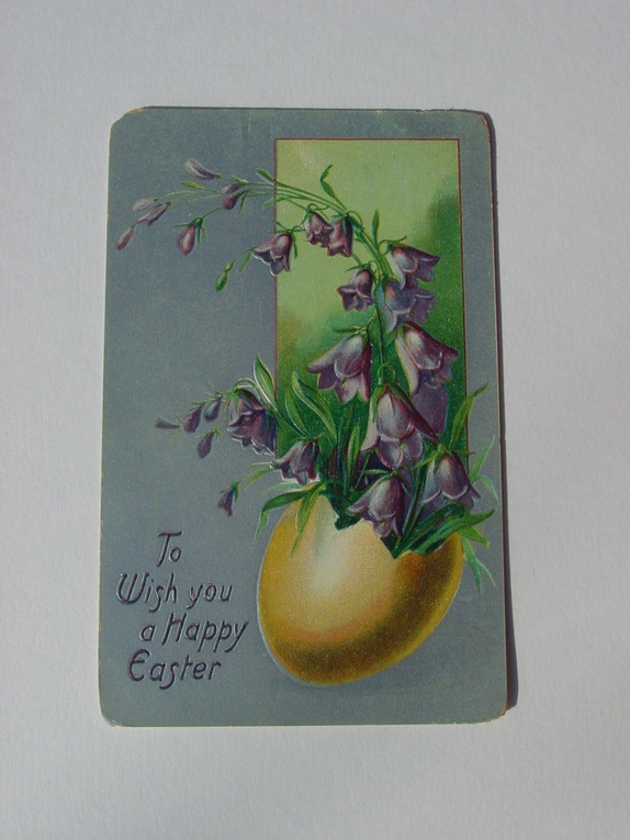 LOT: Fire gamle påskekort fra ca 1908-1910 - Epla