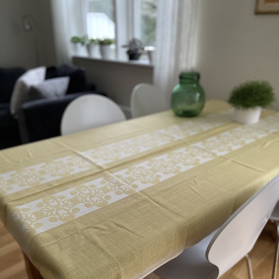 Vintage duk - kremgul - Epla