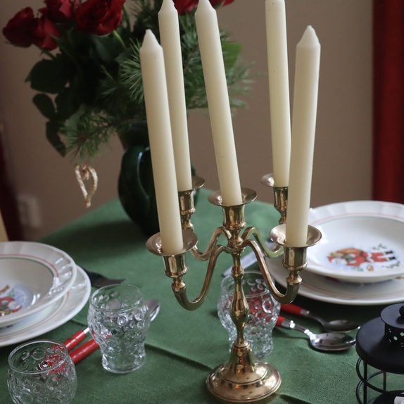 Kandelaber i messing - vintage - Epla