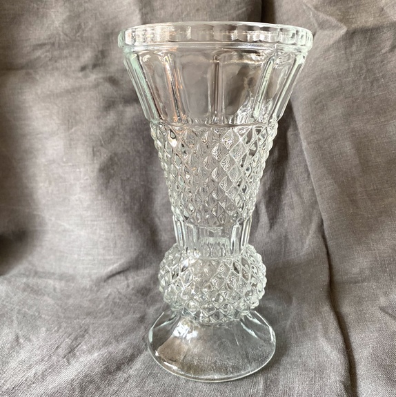Stor vase - pressglass - Epla