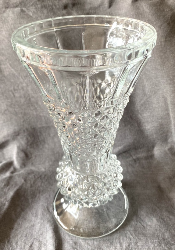 Stor vase - pressglass - Epla
