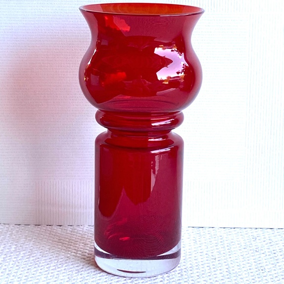 Rød vintage vase - Epla