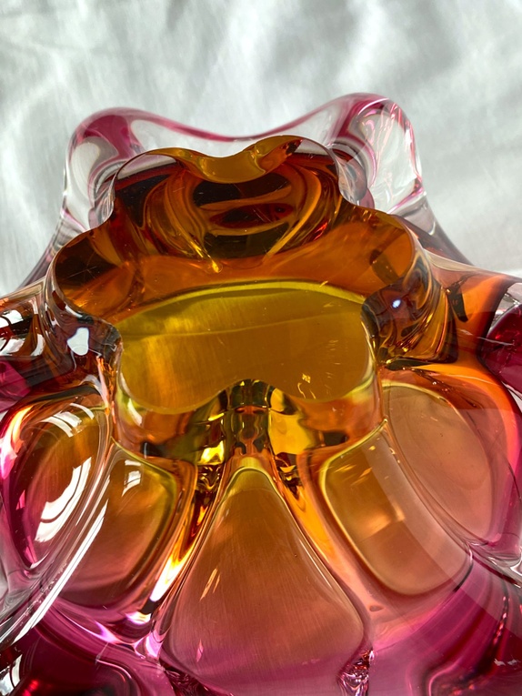 Kunstglass skål -Josef Hospodka - Epla