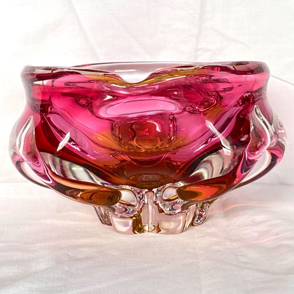 Kunstglass skål -Josef Hospodka - Epla