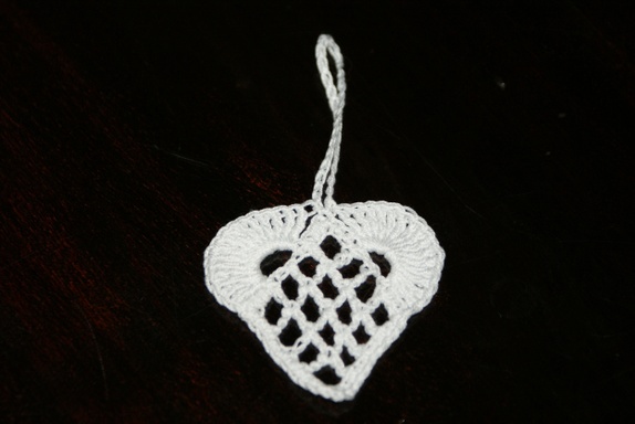 Julehjerter (hvite) 5 pk - Epla