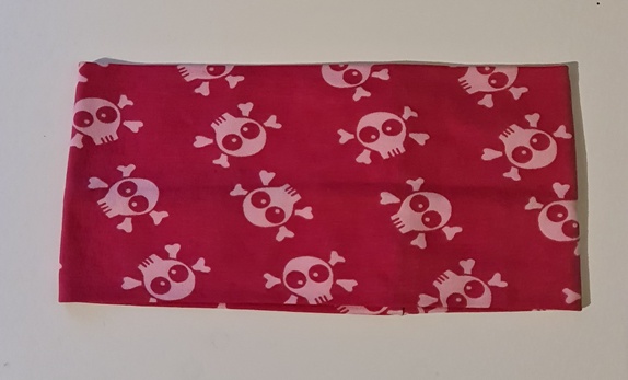 Pannebånd - Hodeskaller rosa - One Size - Epla