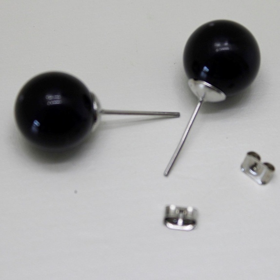 Øredobber i sort - Epla