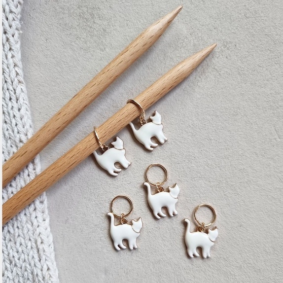 Maskemarkør - hvit katt - Epla