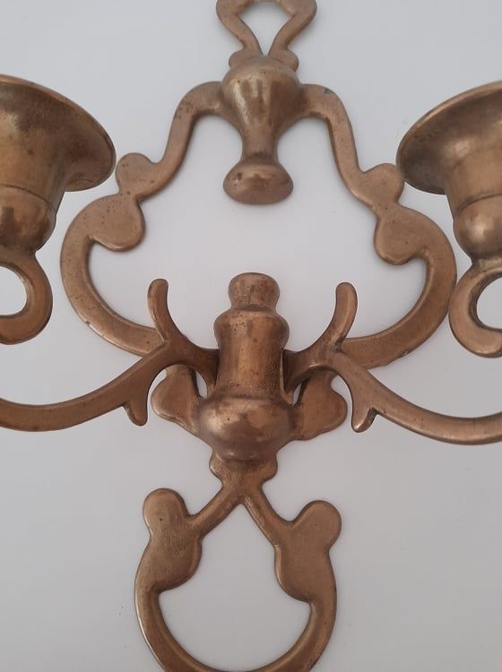 Vegglysestake i messing - Epla