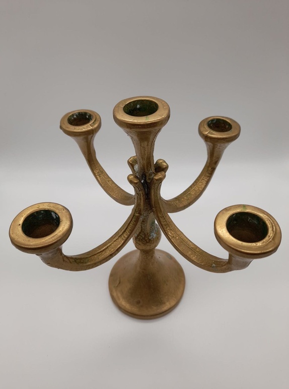 Vintage Lysestake i messing - Epla