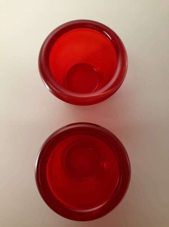 2 Telysholdere i glass - Epla