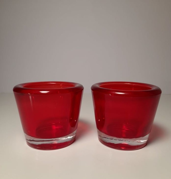 2 Telysholdere i glass - Epla