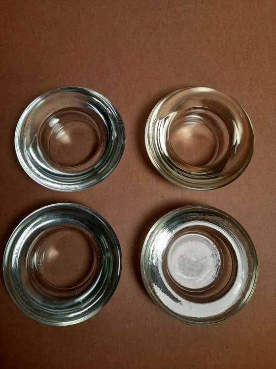 4 Telysholdere i glass - Epla