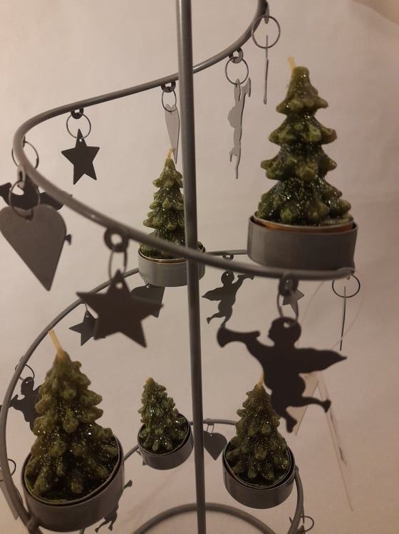 Juletre i metall for telys - Epla