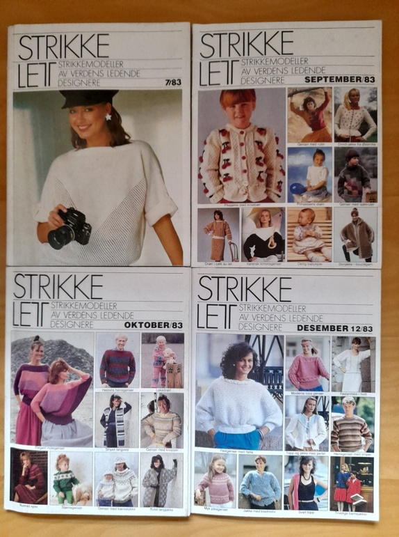 Retro strikkeblader fra 80 tallet - Epla