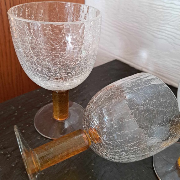 Vintage glass, 3 stk. - Epla