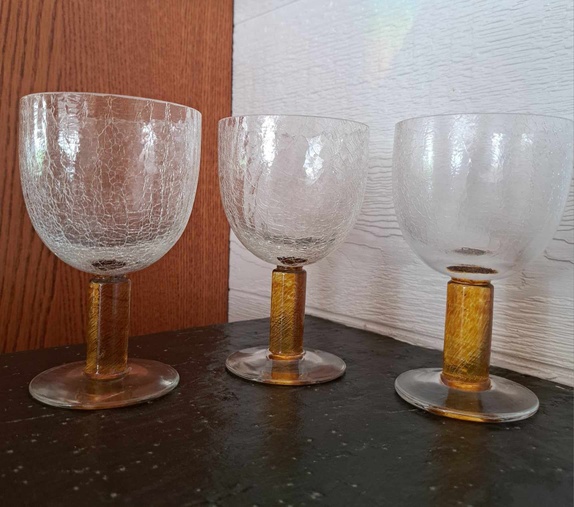 Vintage glass, 3 stk. - Epla