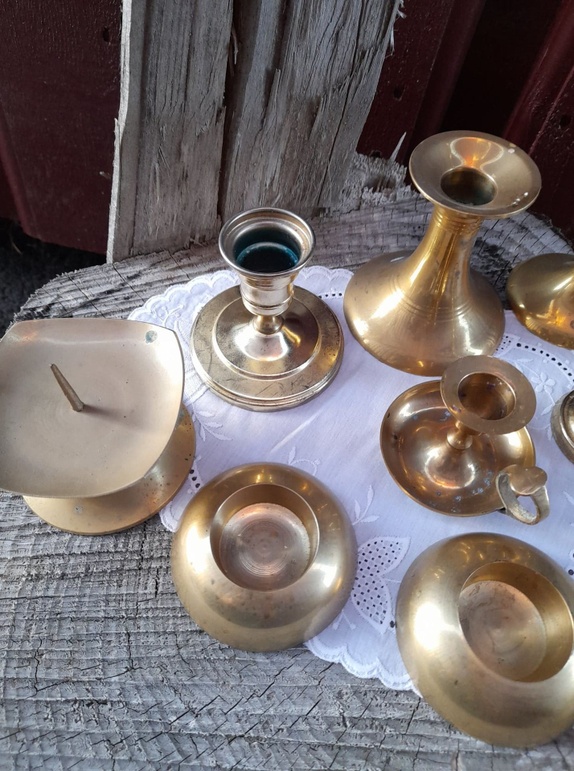 Lysestaker i messing - Epla