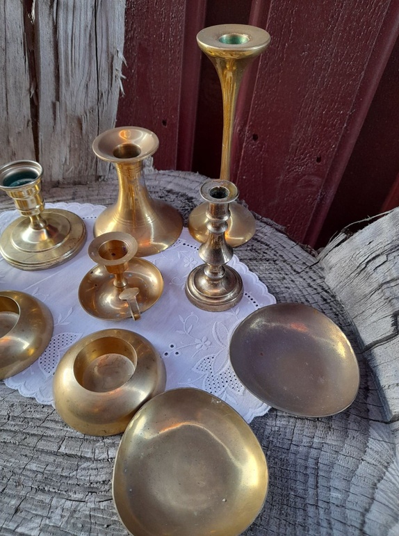 Lysestaker i messing - Epla