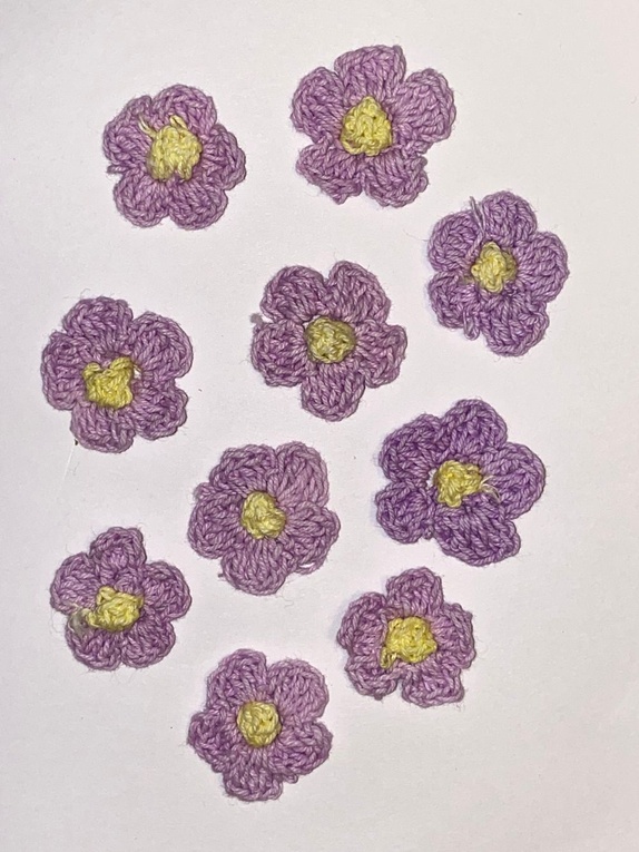 Heklede blomster - Epla