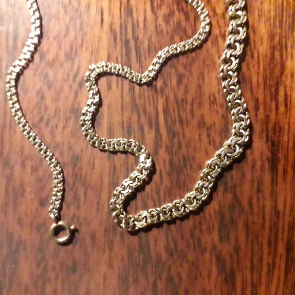 14 karat gull. 585. Halskjede. - Epla