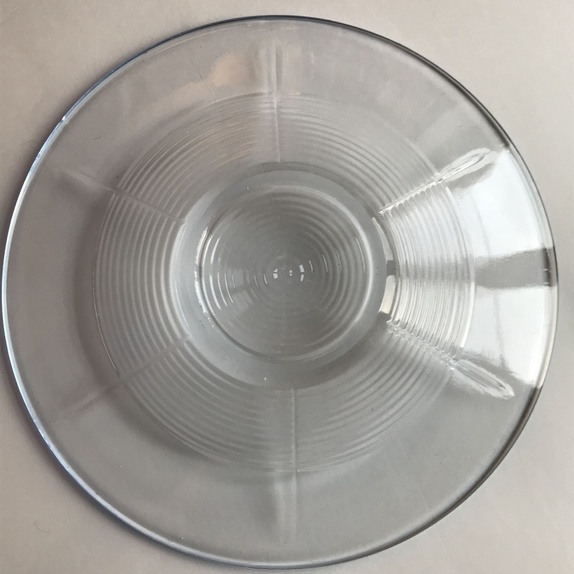 6 tallerkner i dusblått glass - Epla