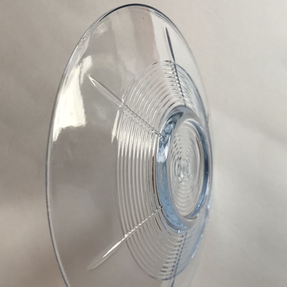 6 tallerkner i dusblått glass - Epla