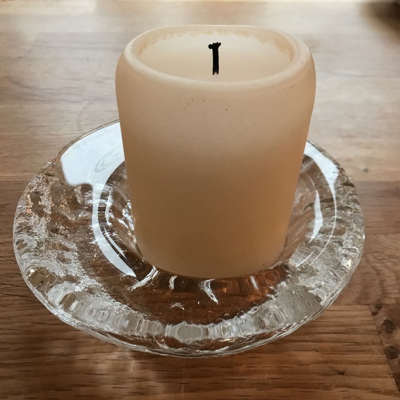 Kubbelys-holder i krystall - Epla