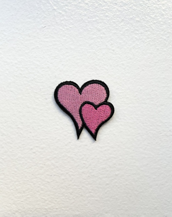 Strykemerke - Rosa hjerter - Epla