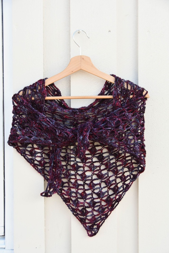 Hjemme heklet sjal, skjerf - Epla