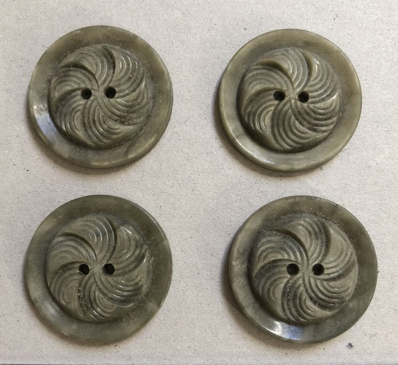 Olivengrønne vintage knapper mønster - Epla