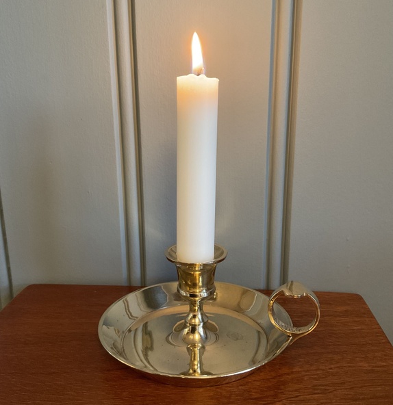 Kammerlysestake i messing - Epla