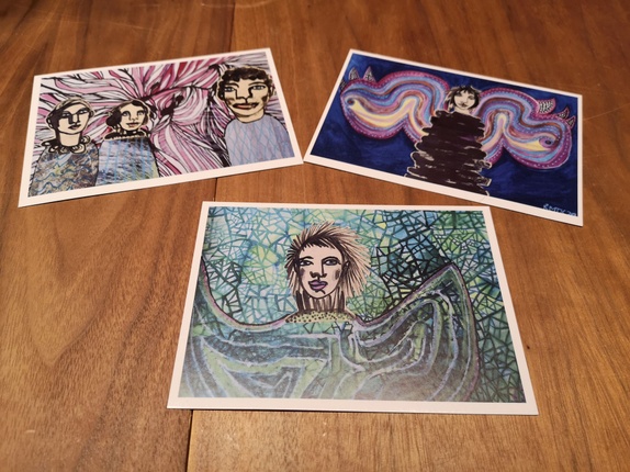 Uperfekte engler kort -pakke med 3 - Epla