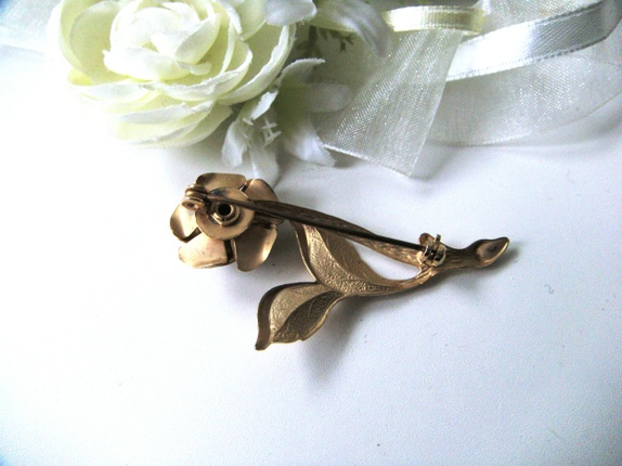 Vintage brosje rose - Epla