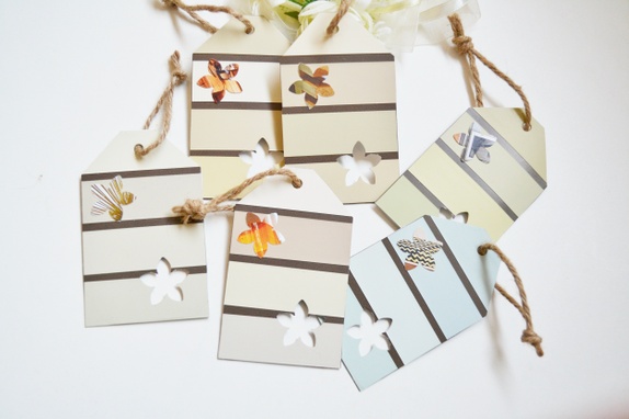 6 stk pakkelapper / tags salg - Epla