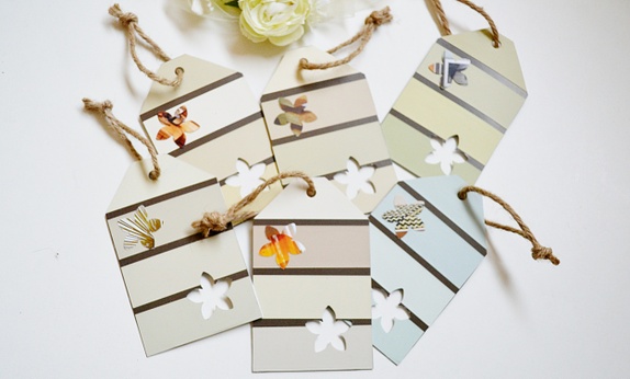 6 stk pakkelapper / tags salg - Epla