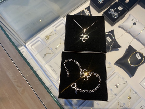 Sølvblomst anheng - Epla