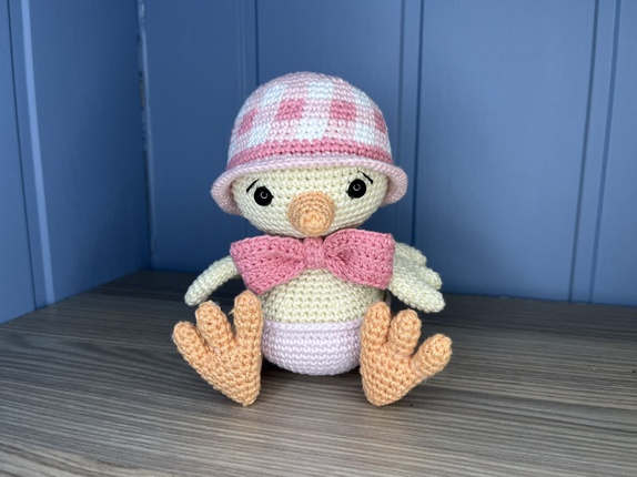 Amigurumi figur, heklet kylling - Epla