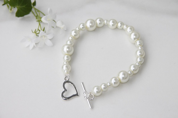 Klassiske perler, kvit - Epla