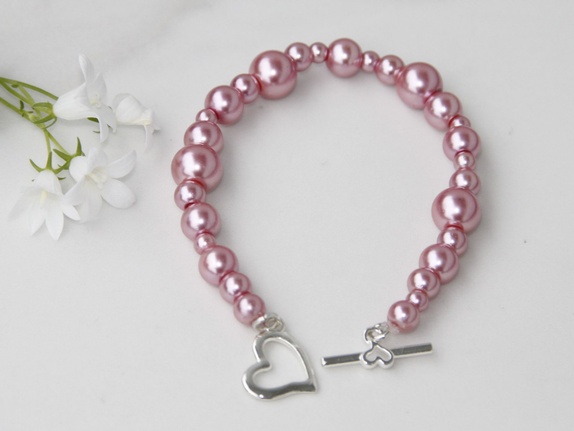 Klassiske perler i rosa - Epla