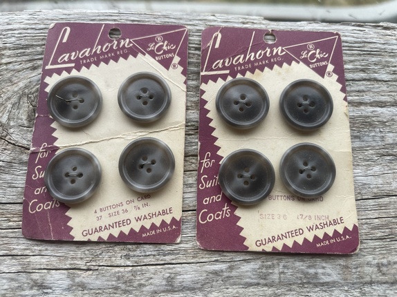 Grå vintage knapper - Epla