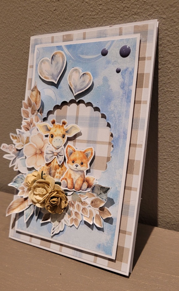 Kort til baby gutt - Epla