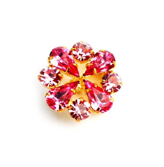 Gammel rosa blingknapp - Epla