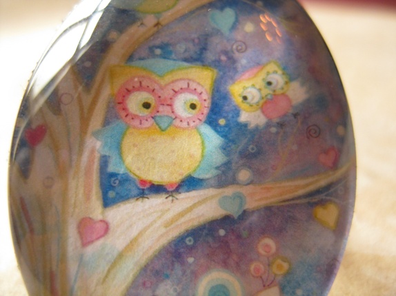 Søt Ugle Stor Ring - Epla