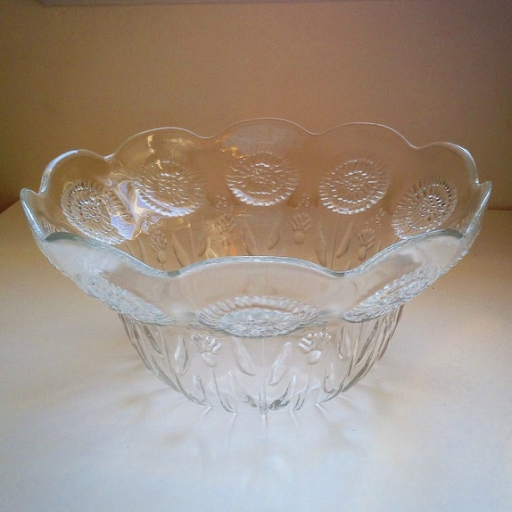 Glass bolle med krysant. (solgt) - Epla