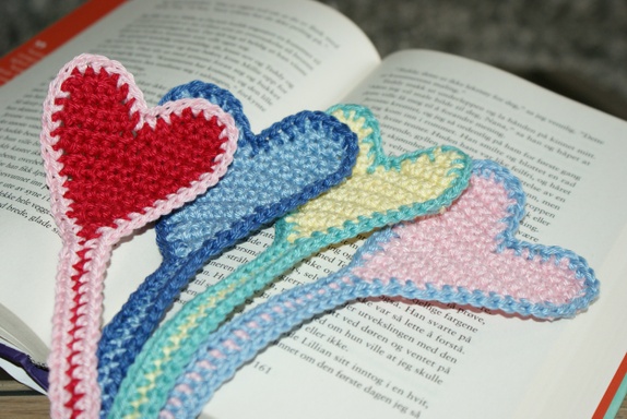 Bokmerke -blått hjerte- - Epla