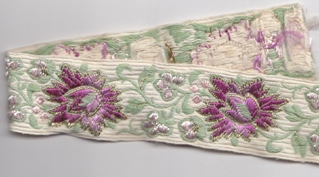 3 meter vevd vintage-pyntebånd - V9 - Epla