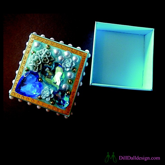 Blå eske - Gaveeske - Epla