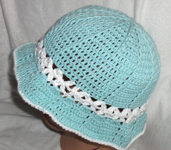 ny heklet sommerhatt - Epla